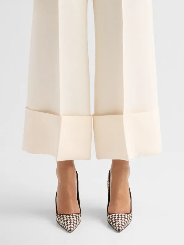 Manolo Blahnik Bb Pick Tora 90mm Houndstooth Wool Pumps