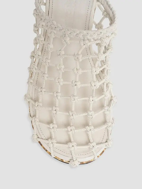 Jacquemus Les Doubles 100mm Snakeskin-print Wedge-heel Mules