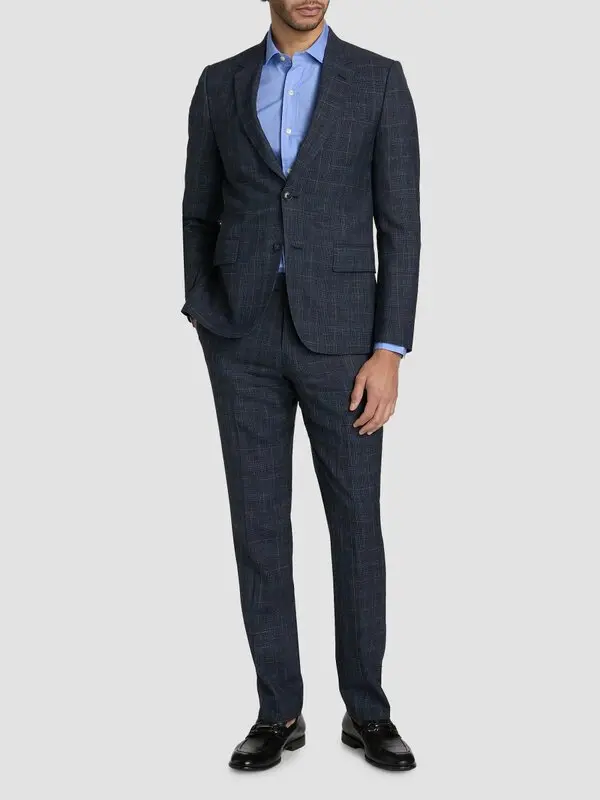 Paul Smith Soho-fit Tailored Wool-silk-linen Suit