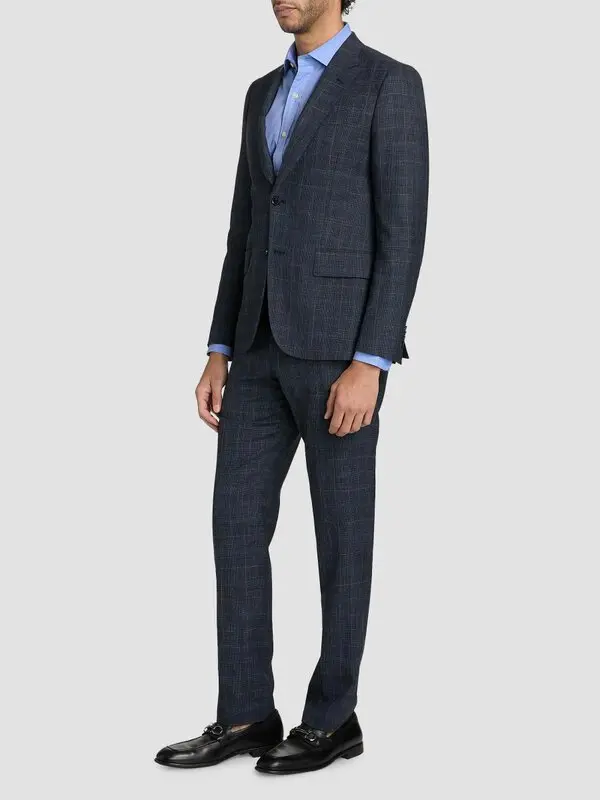 Paul Smith Soho-fit Tailored Wool-silk-linen Suit
