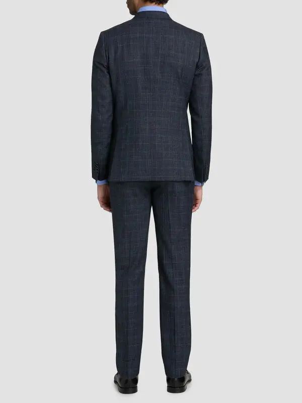 Paul Smith Soho-fit Tailored Wool-silk-linen Suit