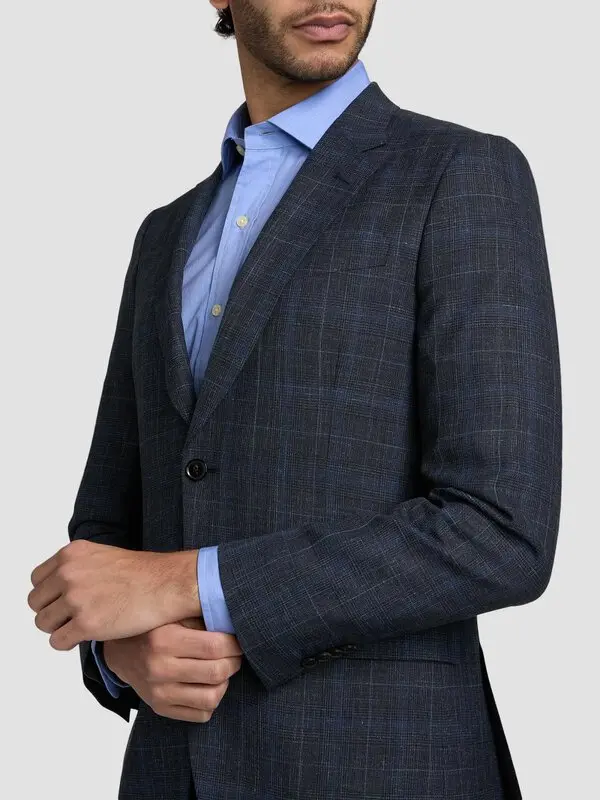 Paul Smith Soho-fit Tailored Wool-silk-linen Suit