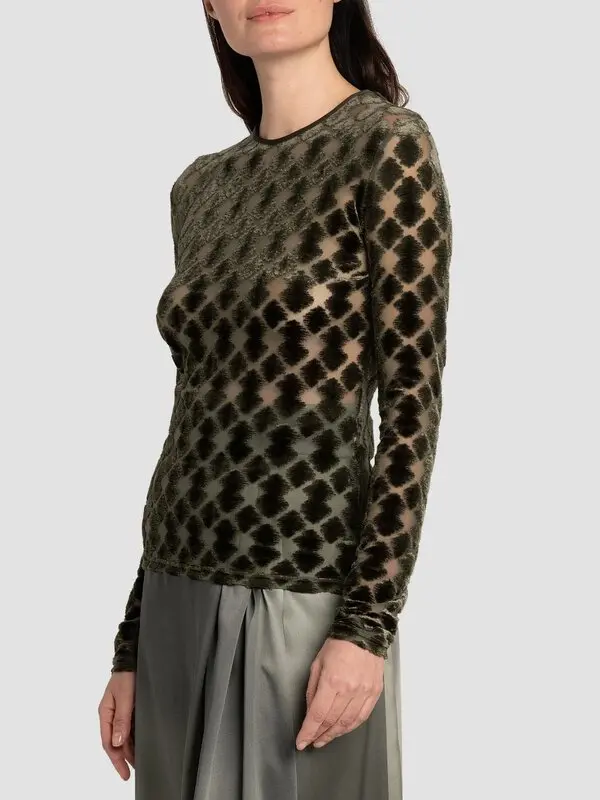 Giorgio Armani Geometric Jersey Top
