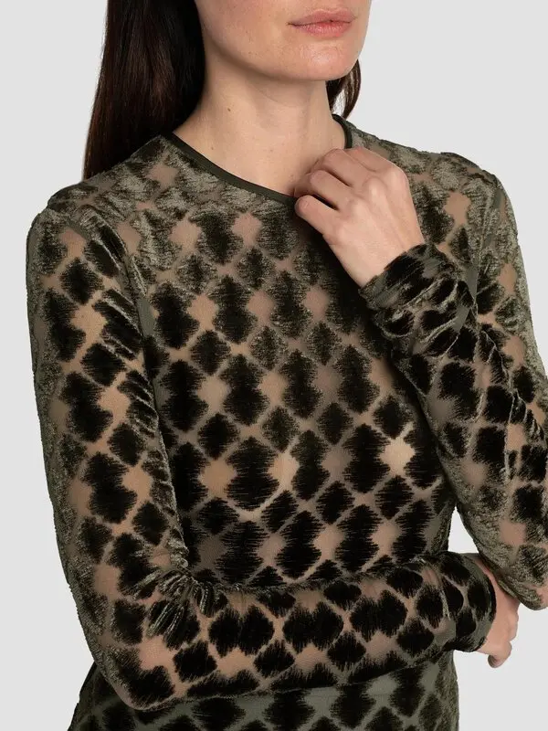 Giorgio Armani Geometric Jersey Top