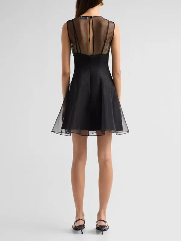 MILLY Ophelia Organza Mini Dress