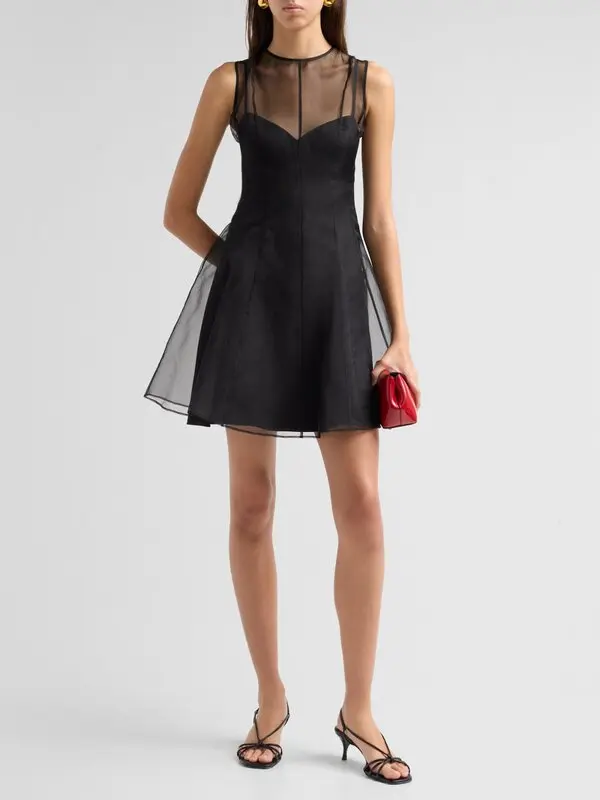 MILLY Ophelia Organza Mini Dress