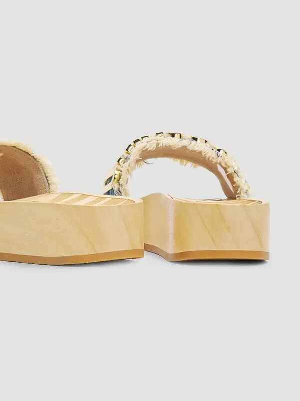 Moschino Logo Slide Sandals