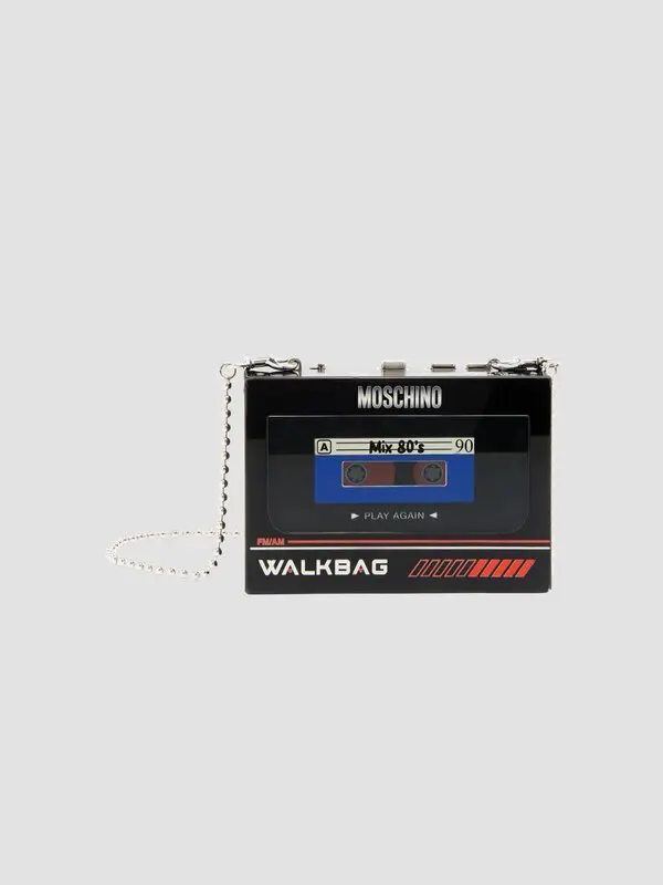 Moschino Walkbag Clutch - Black Multi