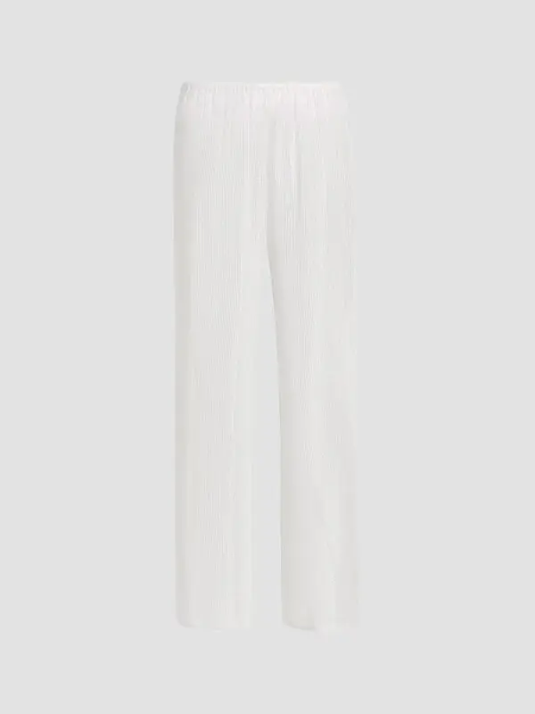 MILLY Celina Pinstriped Sheer Cover-up Pants