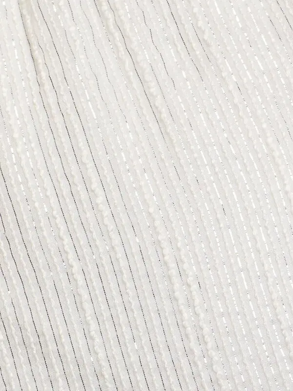 MILLY Celina Pinstriped Sheer Cover-up Pants