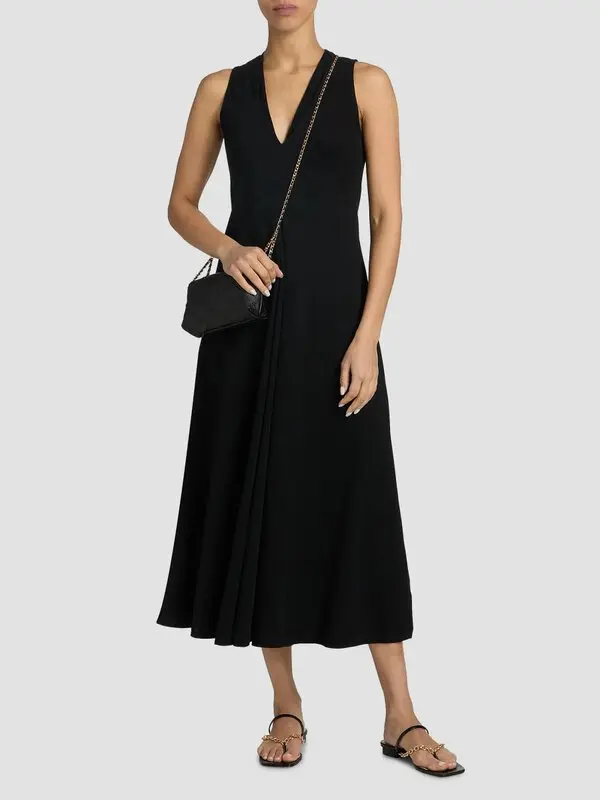 Majestic Filatures Cotton V-neck Sleeveless Dress