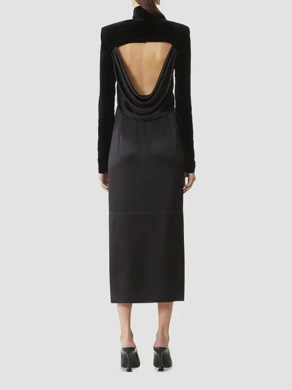 LANVIN Velvet Midi Dress