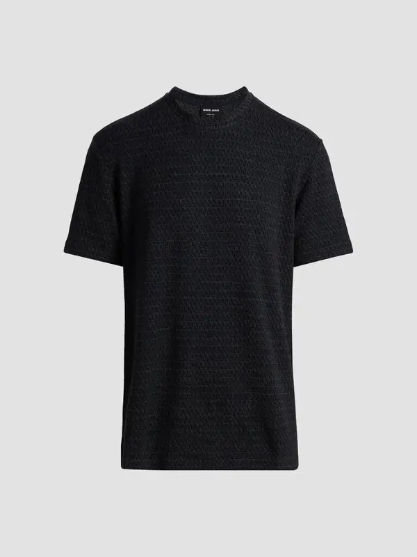 Giorgio Armani Geo Pattern Jersey T-shirt