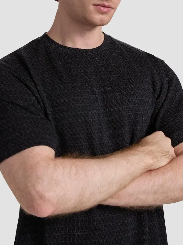 Giorgio Armani Geo Pattern Jersey T-shirt