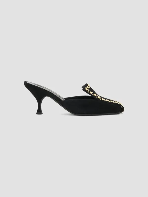 HERBERT LEVINE Bright Idea 70mm Embellished Suede Mules
