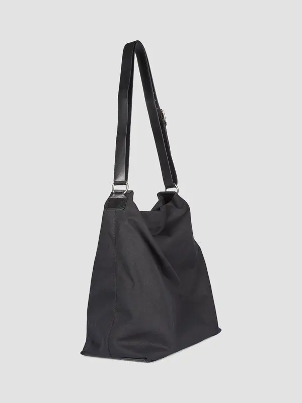 Dries Van Noten Cotton & Leather Tote Bag