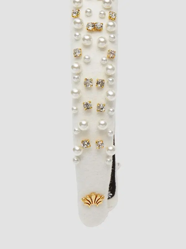 Lele Sadoughi Charlotte 14k Gold-plated Bead & Imitation Pearl Headband