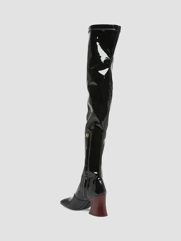 Chloé Janis 80mm Patent Leather Over-the-knee Boots
