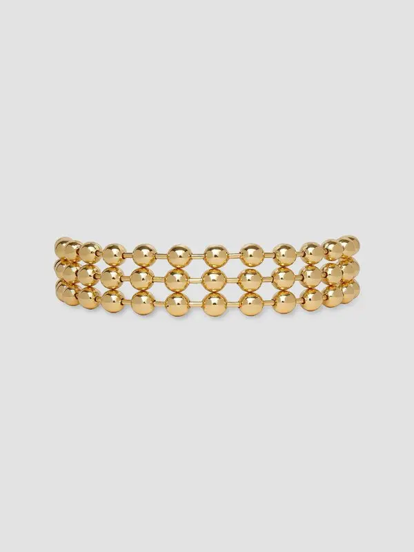 Lele Sadoughi Diana 14k--plated Triple-row Necklace