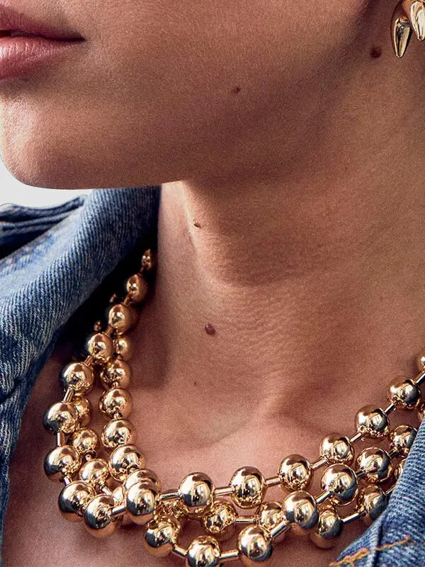 Lele Sadoughi Diana 14k--plated Triple-row Necklace