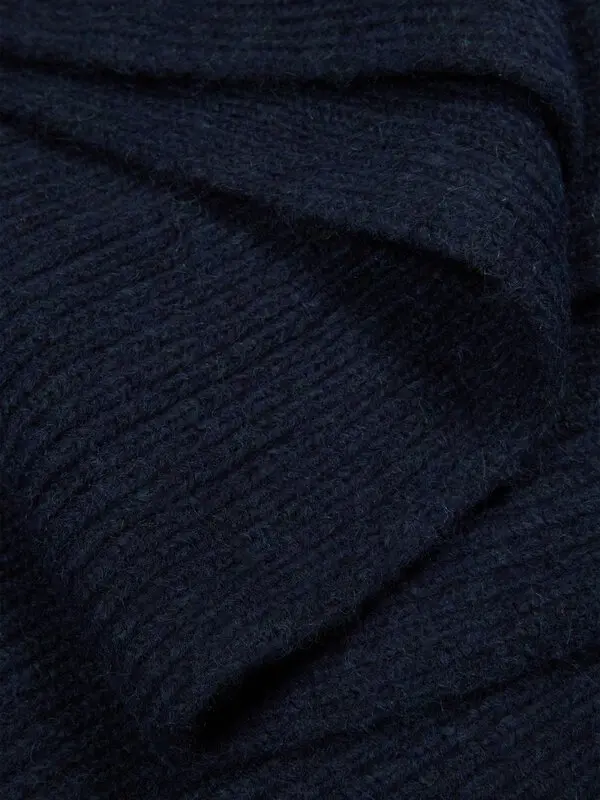 Dries Van Noten Moyson Alpaca-wool Scarf - Navy