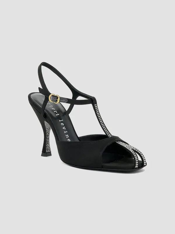 HERBERT LEVINE Hidden Gem 95mm Satin Sandals