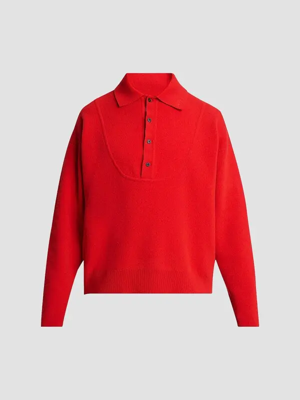 Jacquemus Doppio Wool-blend Polo Sweater