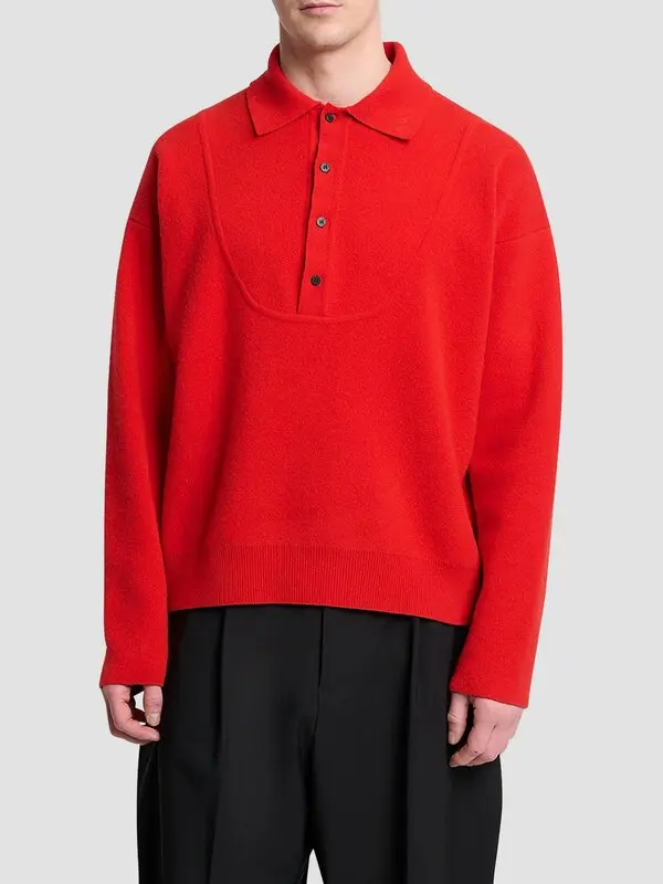 Jacquemus Doppio Wool-blend Polo Sweater