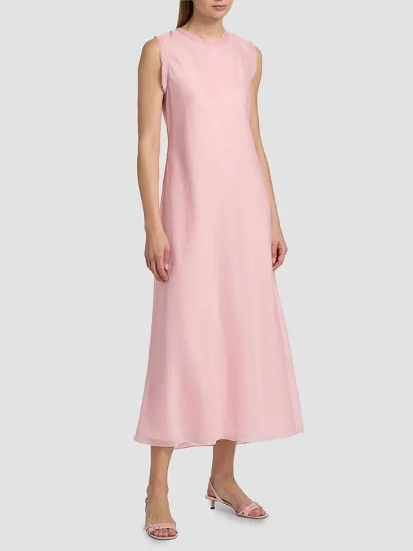 MILLY Linda Sleeveless Midi-dress