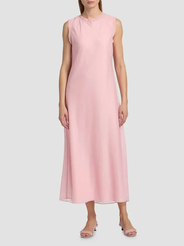 MILLY Linda Sleeveless Midi-dress