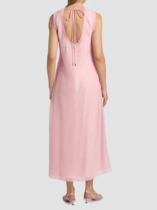 MILLY Linda Sleeveless Midi-dress