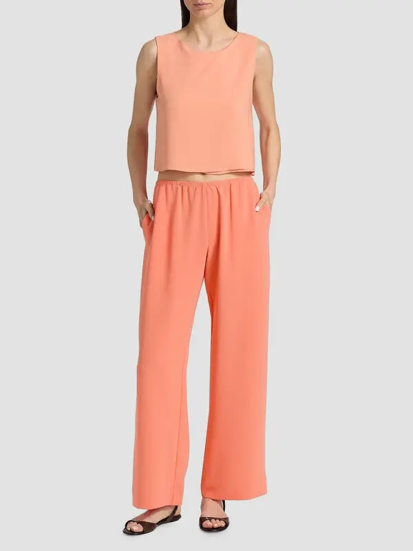 LESET Arielle Wide-leg Pants - Pamplemousse