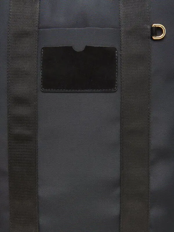 Moschino Logo Hardware Canvas Tote Bag