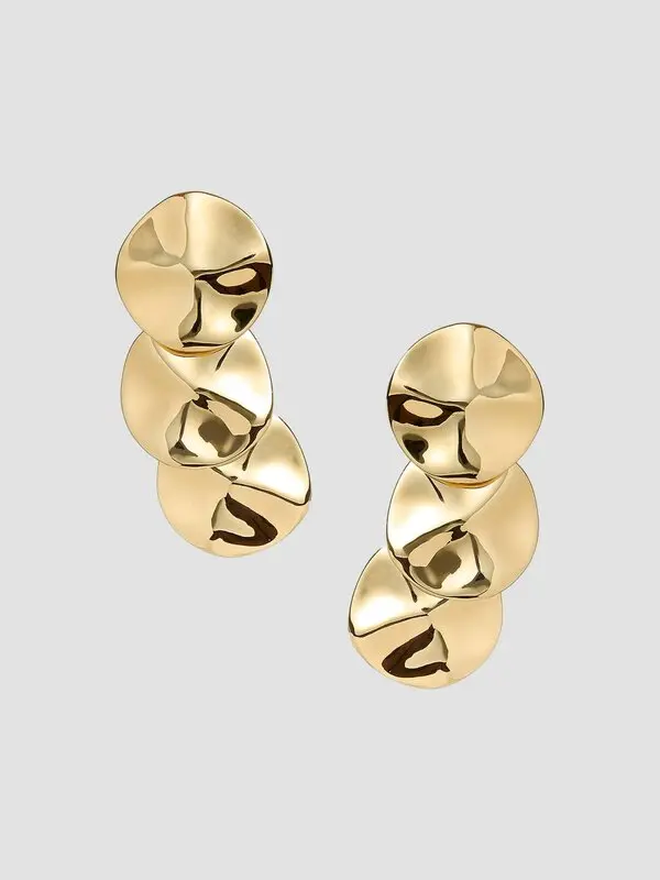 Lele Sadoughi Palm Beach Socialite 14k--plated Disc Drop Earrings