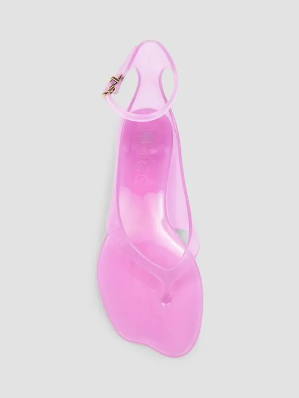 Chloé Chloa 25mm Jelly Thong Sandals - Pink Fizz