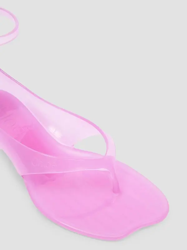 Chloé Chloa 25mm Jelly Thong Sandals - Pink Fizz
