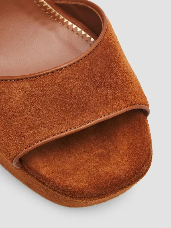 POLLINI 110mm Suede Platform Sandals