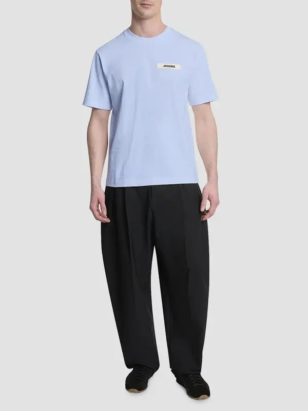 Jacquemus Grosgrain Logo Cotton T-shirt
