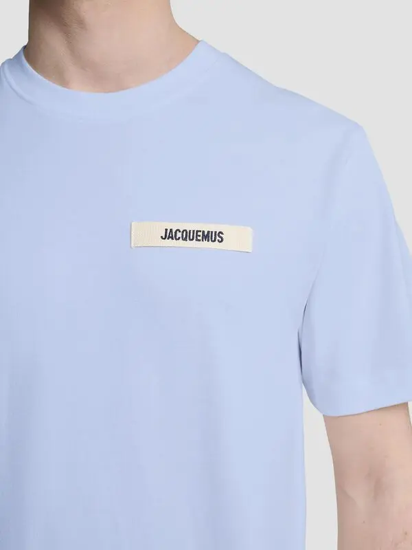 Jacquemus Grosgrain Logo Cotton T-shirt