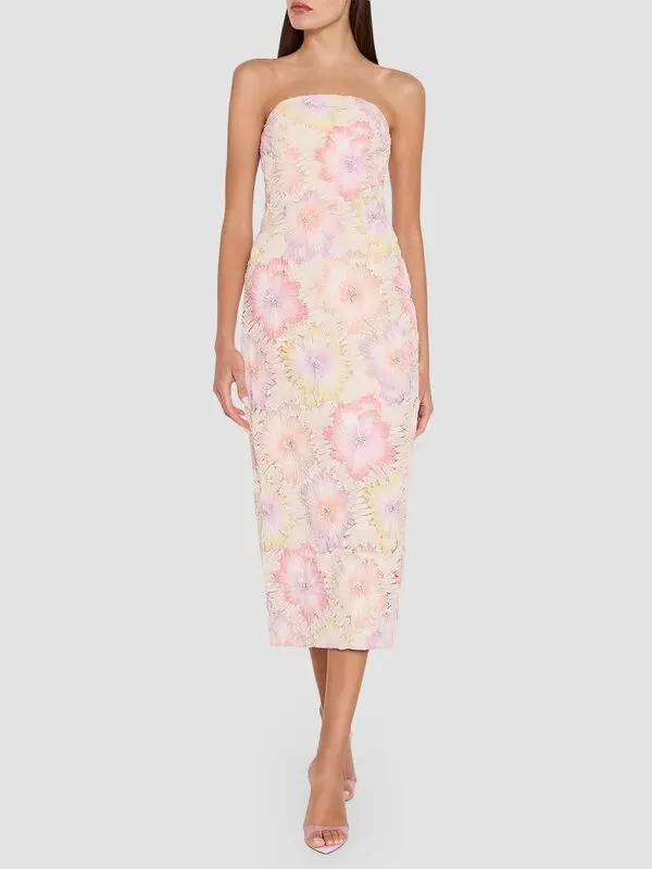 MILLY Kait Floral Embroidered Dress