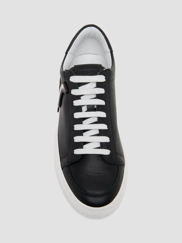 Moschino Goose Leather Low-top Sneakers