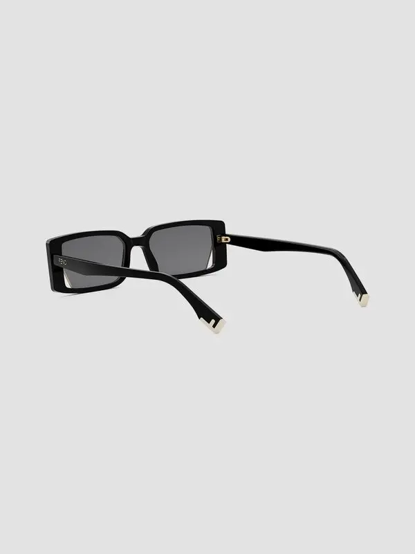 Fendi Way 53mm Rectangular Sunglasses - Black