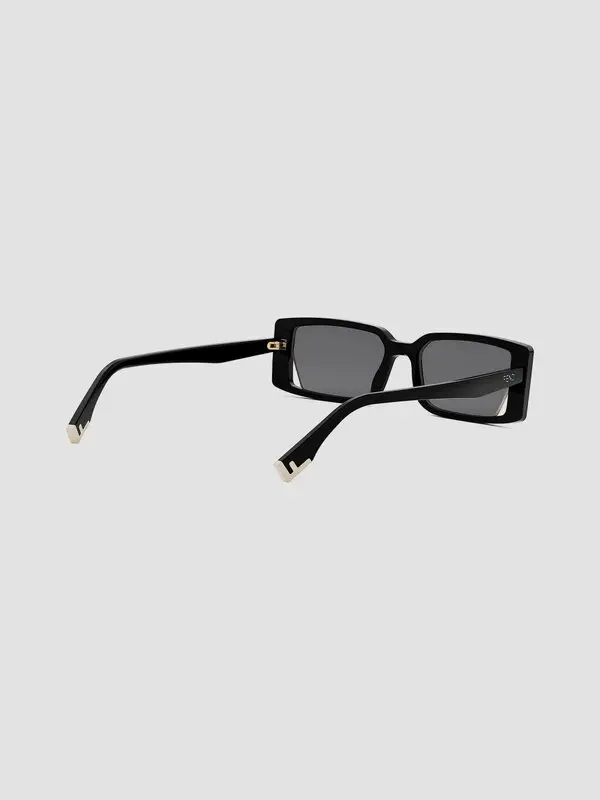 Fendi Way 53mm Rectangular Sunglasses - Black
