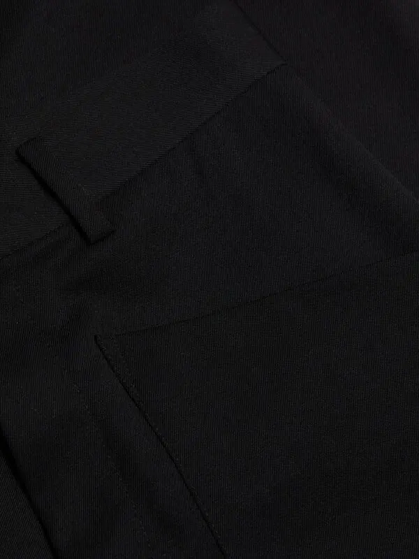 NILI LOTAN Shon Wool Barrel-leg Pants - Black