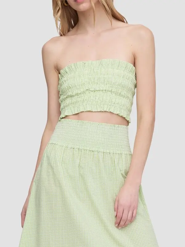 Hill House Home The June Nap Top - Lime Gingham