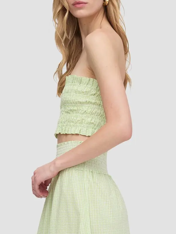 Hill House Home The June Nap Top - Lime Gingham