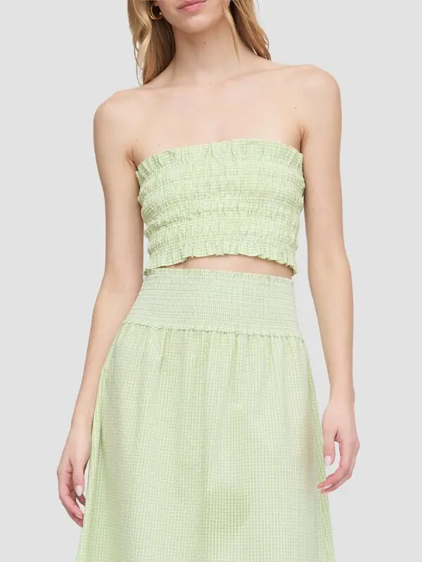 Hill House Home The June Nap Top - Lime Gingham