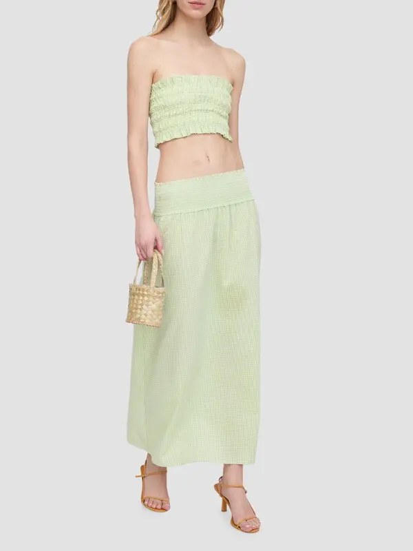 Hill House Home The June Nap Top - Lime Gingham