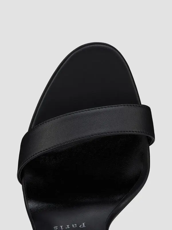 CHRISTIAN LOUBOUTIN Miss Z Queen 120mm Leather Sandals - Black