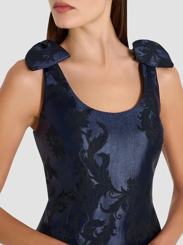 MILLY Kaelynn Floral Jacquard Dress